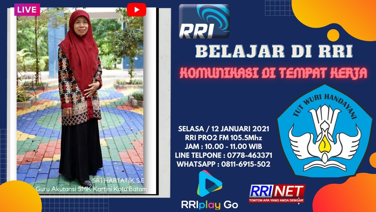 BELAJAR DI RRI, PRO 2 RRI BATAM - YouTube