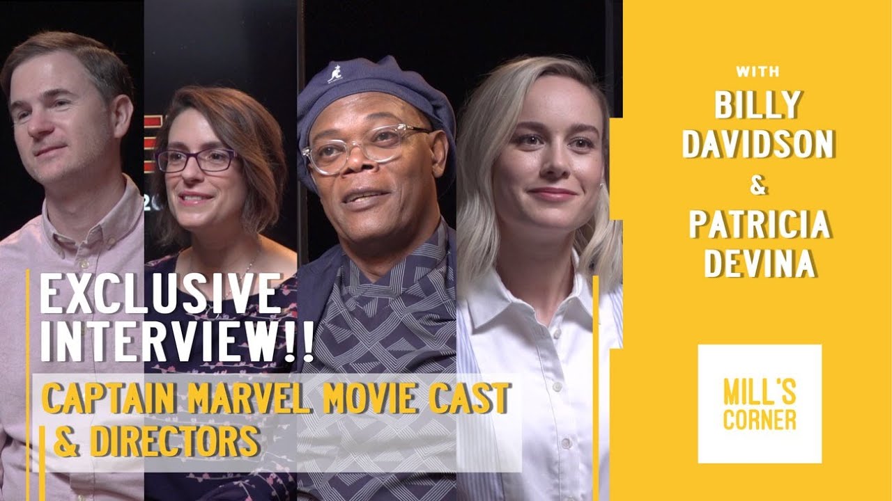 INTERVIEW EXCLUSIVE CAPTAIN MARVEL W/ BRIE LARSON, SAMUEL L JACKSON ...