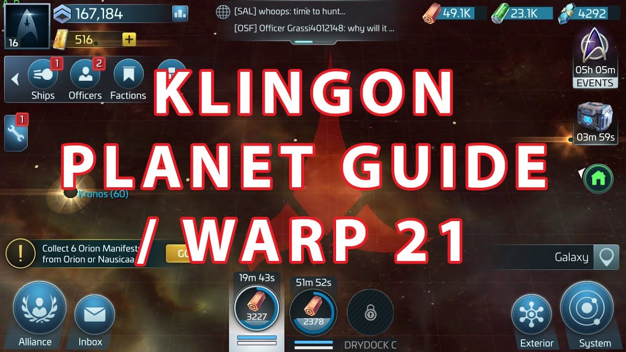 [Post-BETA] Star Trek Fleet Command - KLINGON PLANET GUIDE / WARP 21 ...