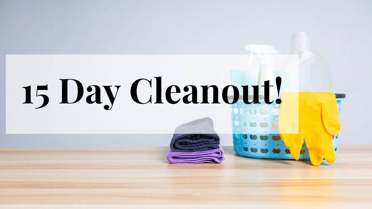 15 Day Cleanout! Day one: The Kitchen Island - YouTube