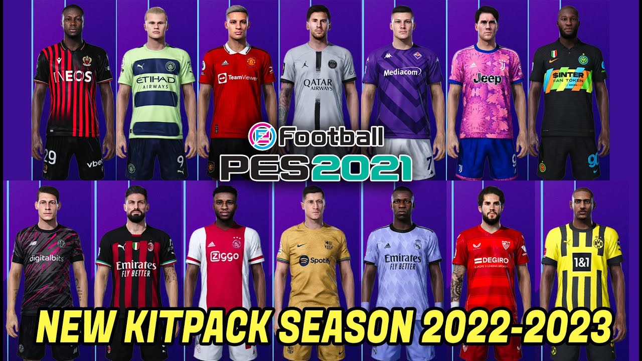 PES 2021 NEW KITPACK HD SEASON 2022-2023 - YouTube