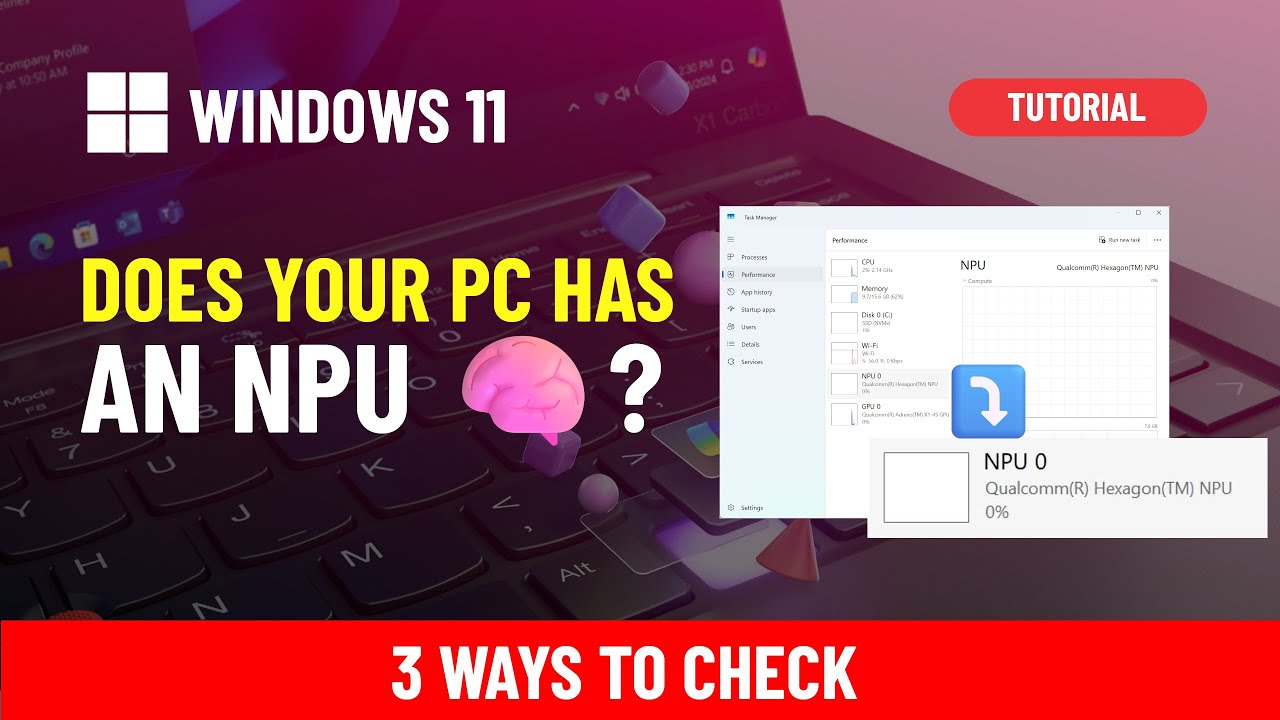 Windows 11: Check NPU presence on your PC (3 ways) - YouTube