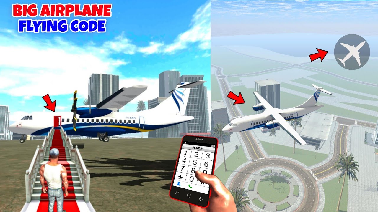 Big Aeroplane Flying Cheat Code in Indian Bikes Driving 3D | Indian Bike Driving 3D Cheat Codes ...