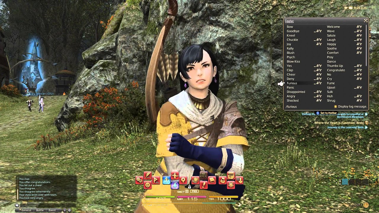 Final Fantasy XIV Tifa look alike Emotes - YouTube