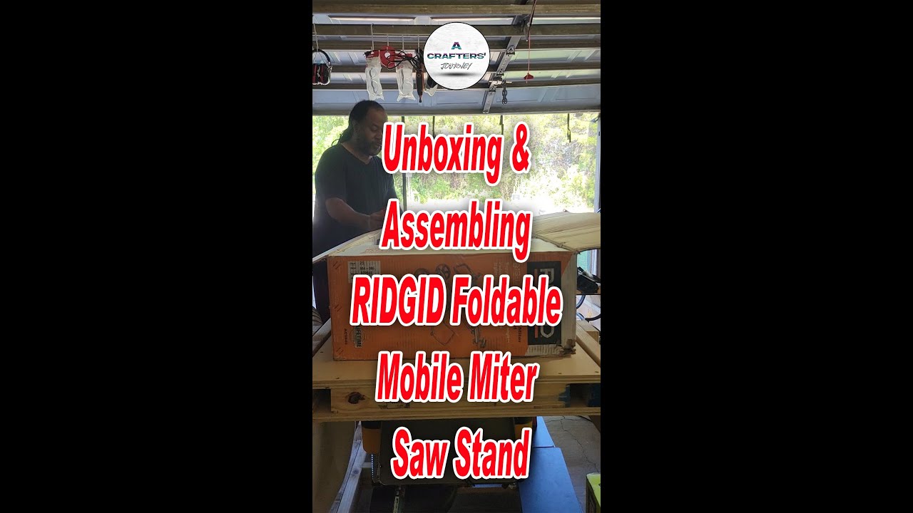 Unboxing and Assembling RIDGID Foldable Mobile Miter Saw Stand #ridgid #woodworking #unboxing # ...