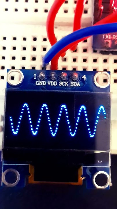 Sine wave OLED display #shorts #arduino #code - YouTube