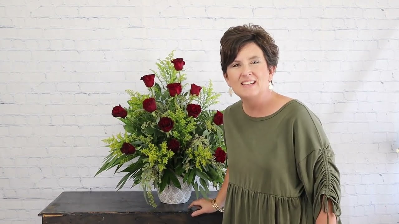 Rose Altar Arrangement - Design - YouTube