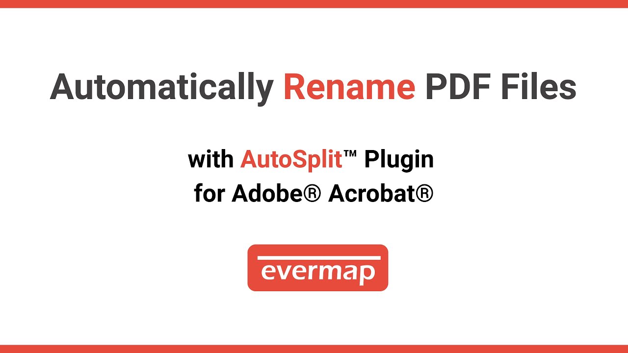 How To Automatically Rename Pdf Files In Seconds With Autosplit For