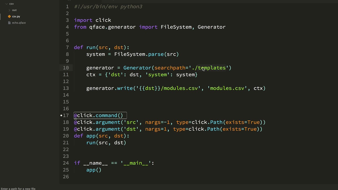 QFace Creating Own Generator - YouTube