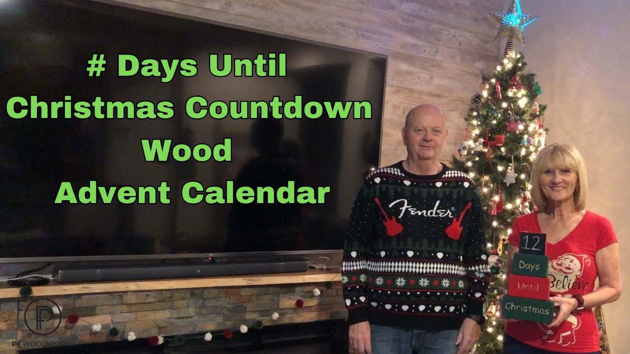 Number of Days Until Christmas Countdown Advent Calendar From Scrap Two ...