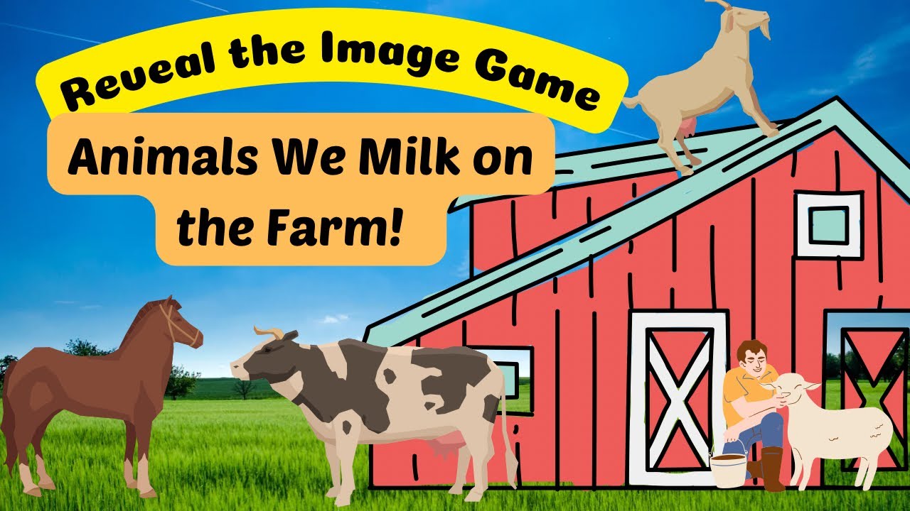 Farm Animals we Milk! | Reveal the Image GUESSING GAME - YouTube