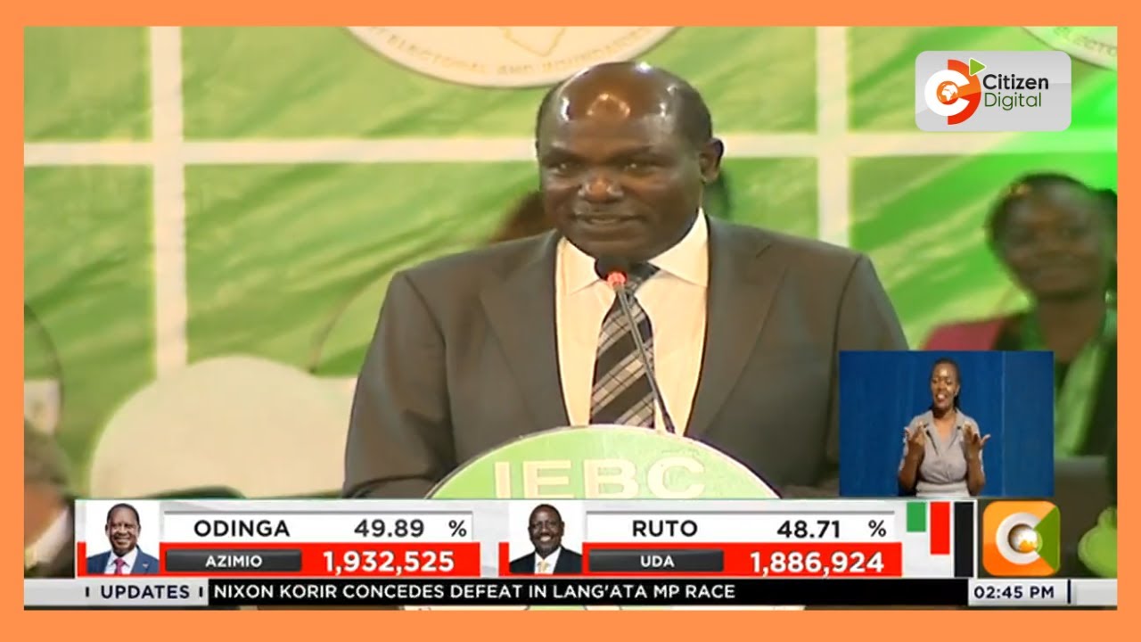 Kenya's Choice 2022 | IEBC press briefing - YouTube