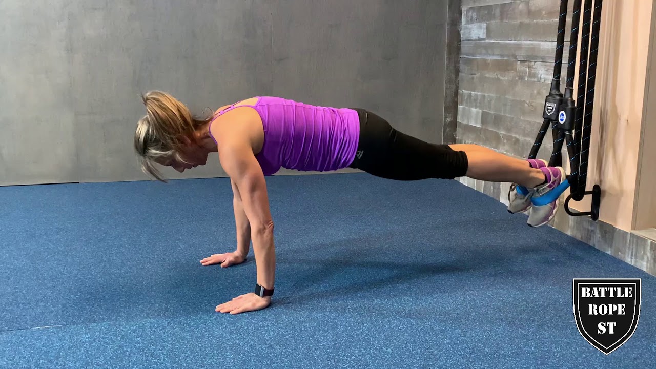 Plank Pike + Push-Up (Advanced) - YouTube