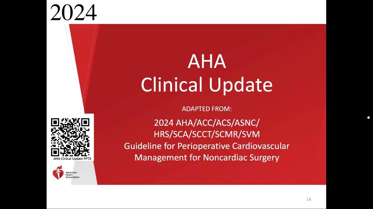 2024 AHA/ACC Guideline for Perioperative Cardiovascular Management for ...