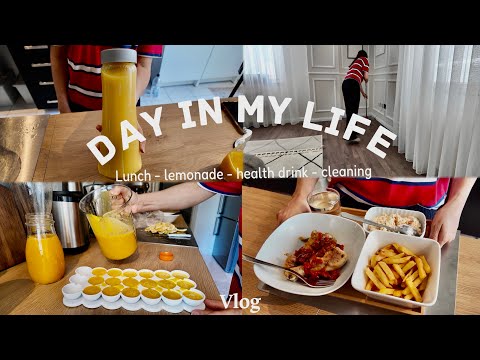 Biber Yatağında Tavuk Kızartması - Havuç Tarator - Şifa İçeceği - Ev Yapımı Limonata -Temizlik VLOG