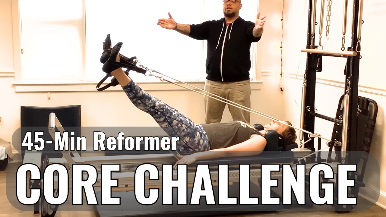 45-Minute Intermediate Pilates Reformer Workout — Core Challenge - YouTube