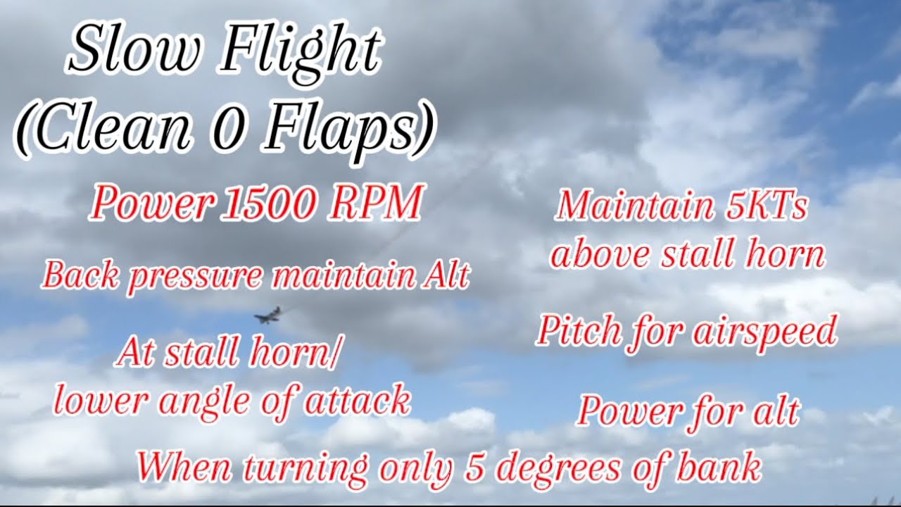Flight Maneuvers, Pre Maneuver, Slow flight, Power on and off Stalls, and Steep Turns - YouTube
