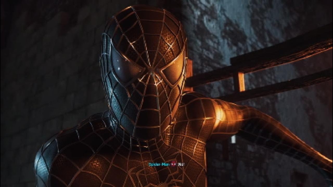 Marvel Spider-Man 2 PS5 Symbiote Peter (Raimi Black Suit) vs Wraith ...