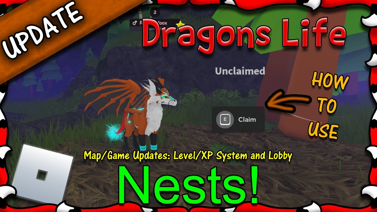 ROBLOX | Dragons Life - Nests & Level System! #47 - 1080HD - YouTube