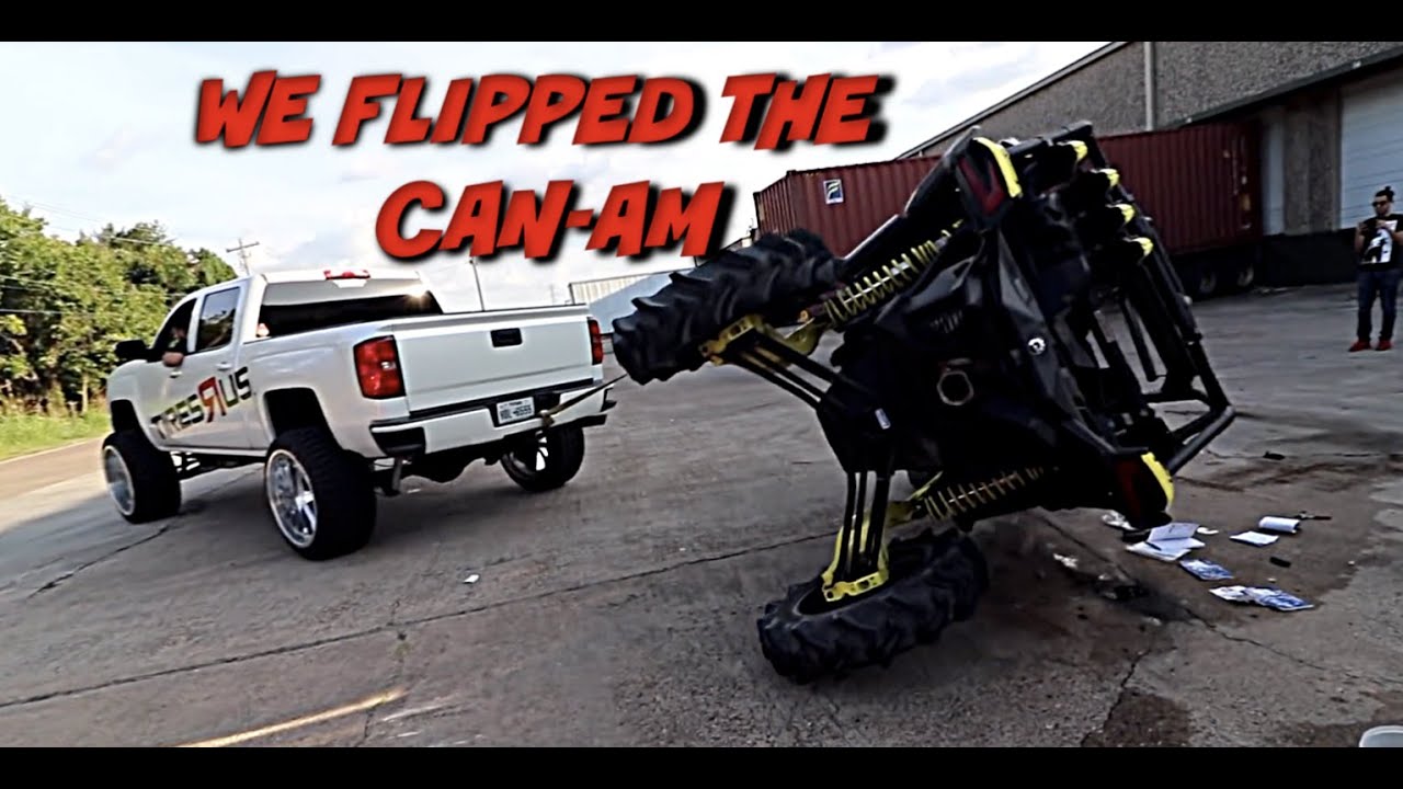 WE FLIPPED & CAUGHT THE 1000 TURBO CAN-AM 2019 ON FIRE - YouTube