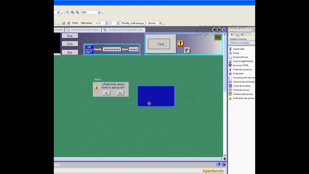 Videotutorial programación plcs y scadas: Scada: gestión de usuarios ...