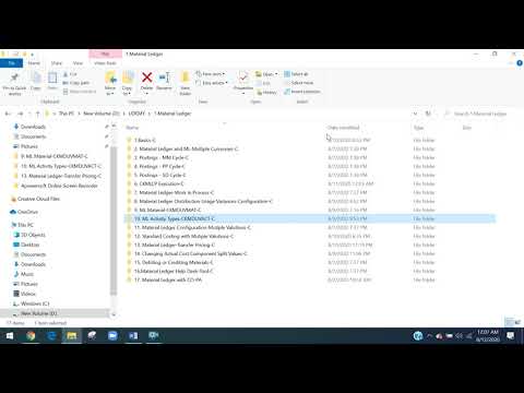 SAP CO Training : MATERIAL LEDGER S4 HANA 1909 Scenarios With Examples ...