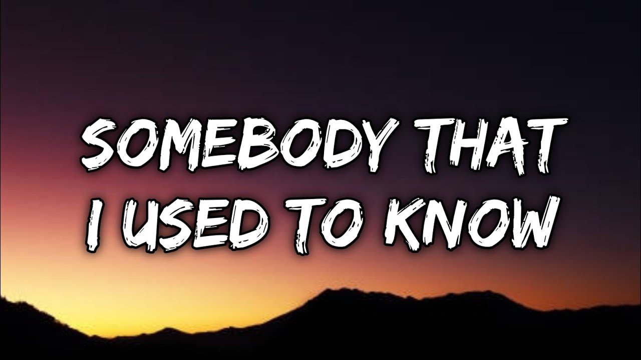 Gotye - Somebody That I Used To Know (Lyrics) ft. Kimbra - YouTube