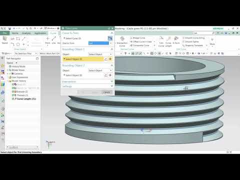START THREAD & END THREAD CORRECTION IN UG NX - YouTube