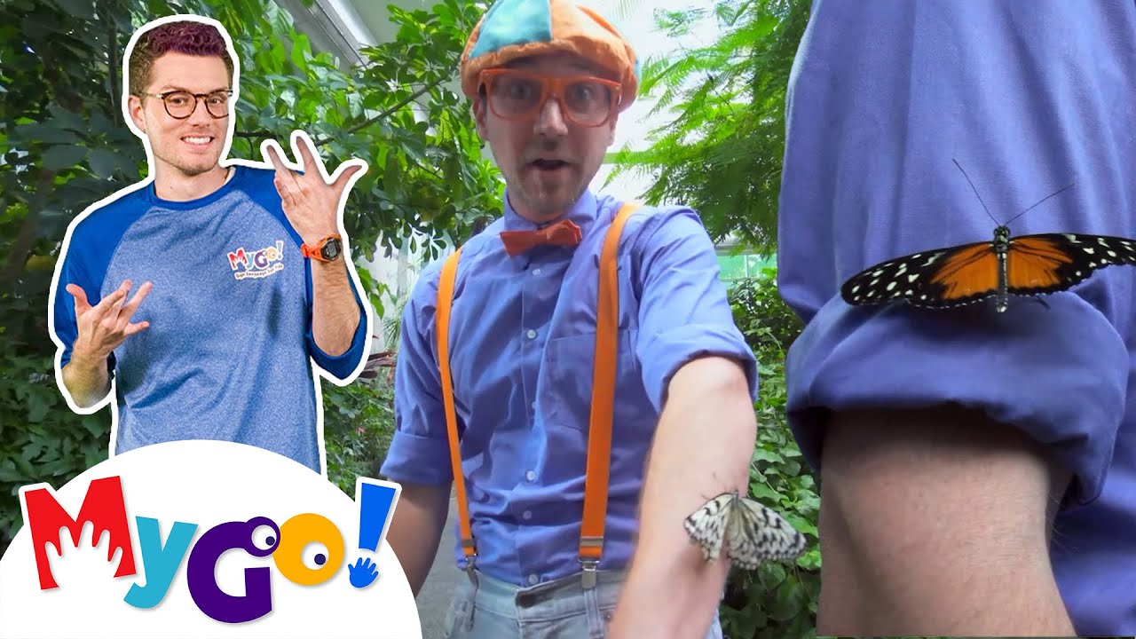 Blippi Visits a Zoo | MyGo! Sign Language For Kids | @Blippi | ASL ...