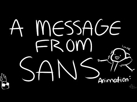 A message from Sans. - YouTube