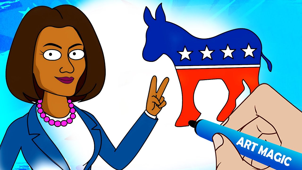 🖌️ How to Draw Kamala Harris - Step-by-Step Portrait Tutorial ️ - YouTube