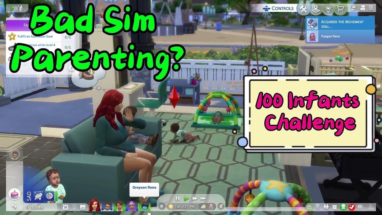 Bad Sim Parenting? ~ Sims 100 Infants Challenge Ep. 69 🍼 - YouTube