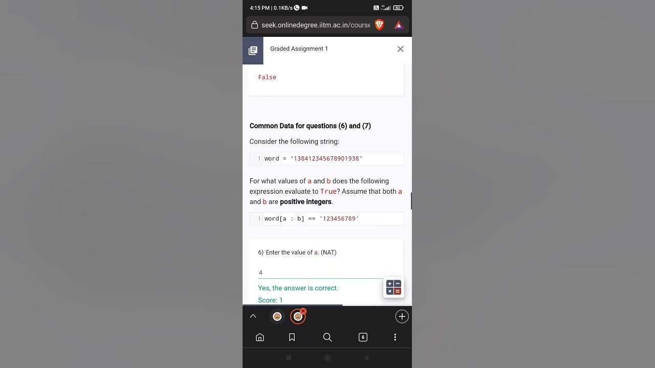 Iitm Python Graded Assignment Week 1 Solutions Youtube