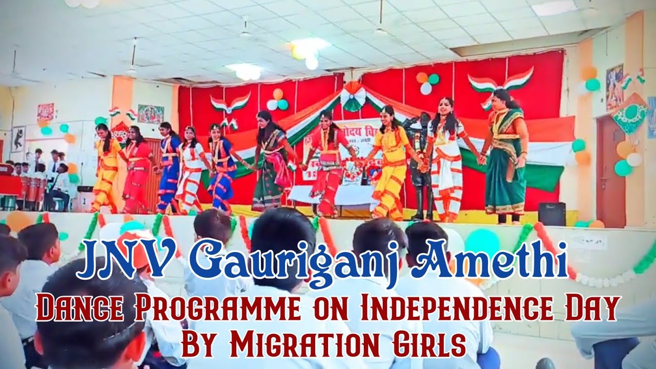 JNV Gauriganj Amethi // Dance Performance by Migration Girls from ...