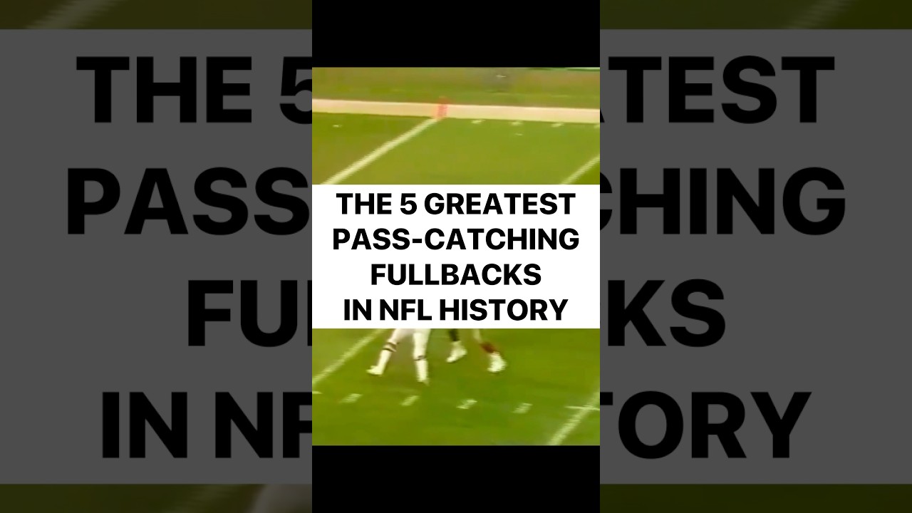 The 5 Greatest Pass Catching Fullbacks in NFL History #football #nfl # ...
