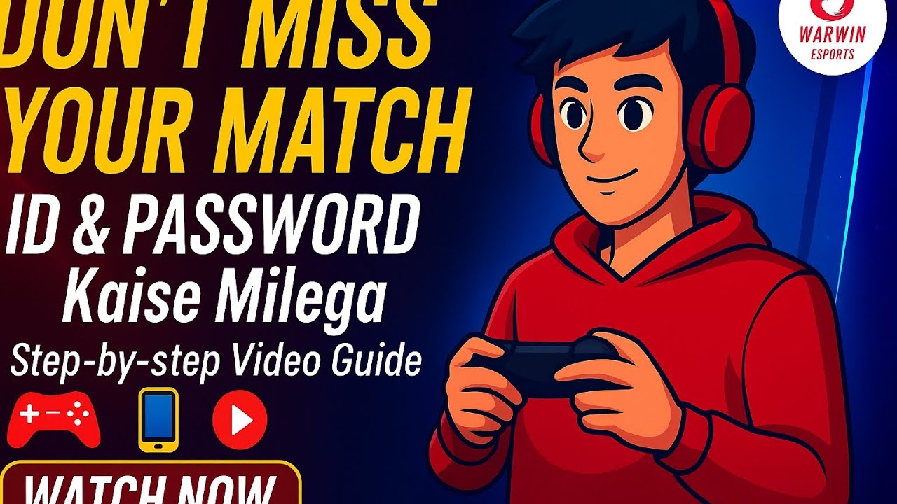 Don't Miss Your Match How To Get Id & Password In War Win Esports - YouTube