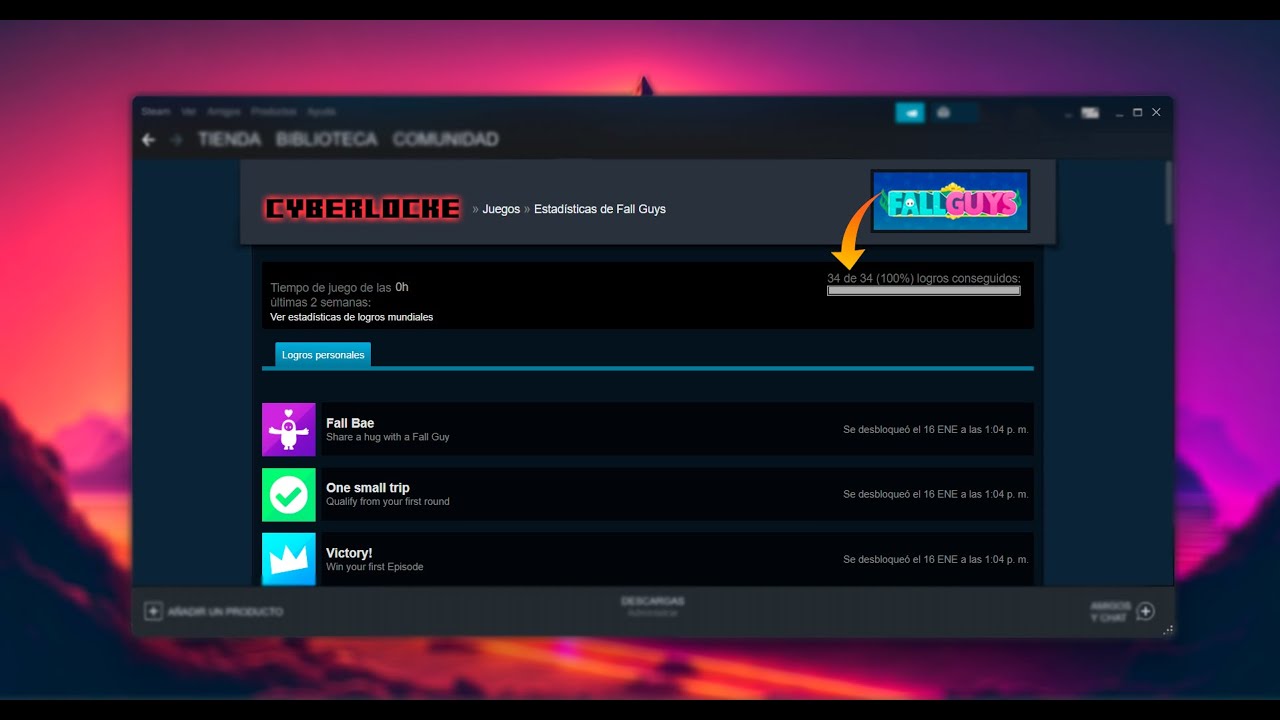 🎮 CÓMO DESBLOQUEAR TODOS LOS LOGROS DE UN JUEGO DE STEAM EN UN CLICK 👨 ...