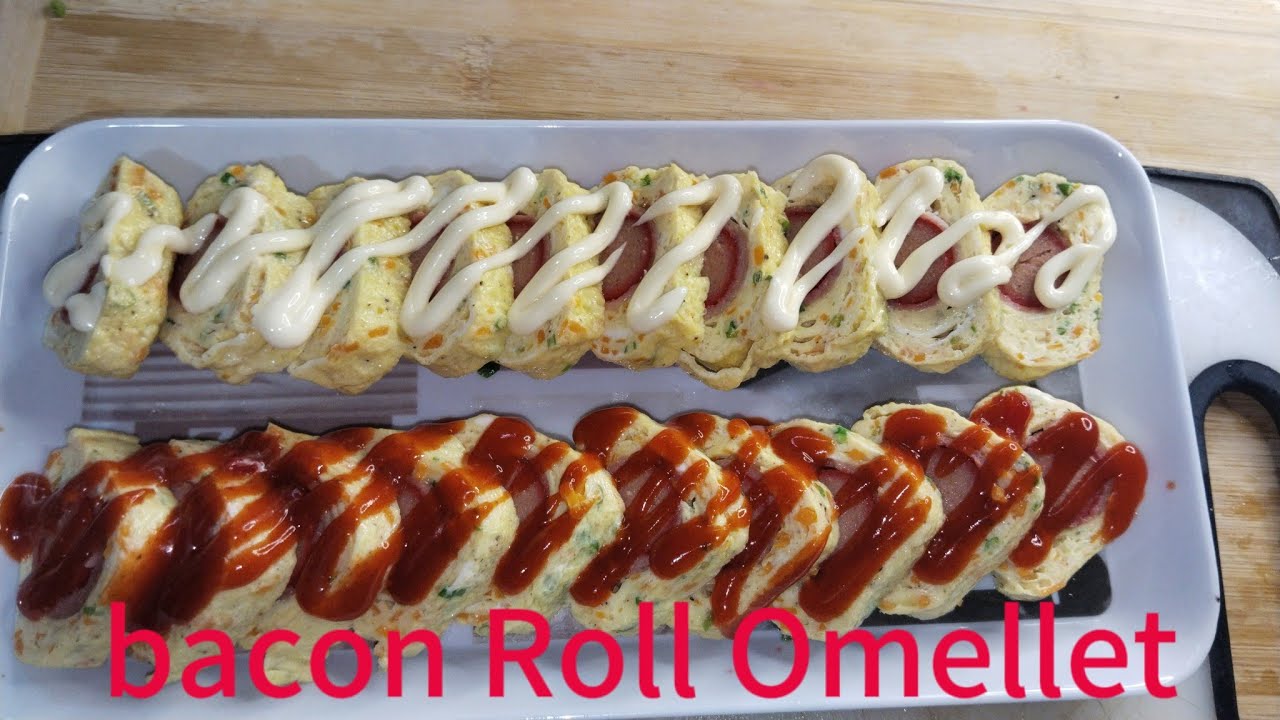 BACON ROLL OMELLET - YouTube