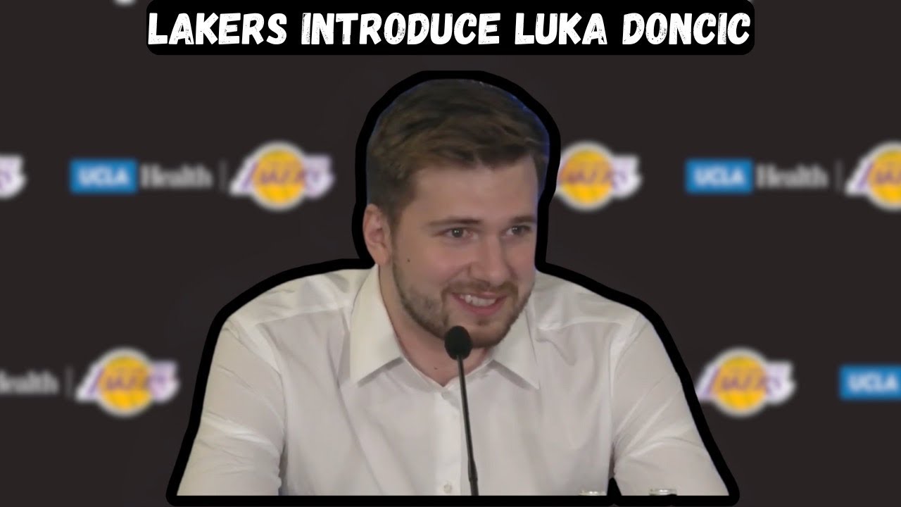 Luka Doncic Lakers Introduction Press Conference - Lakers Introduce ...