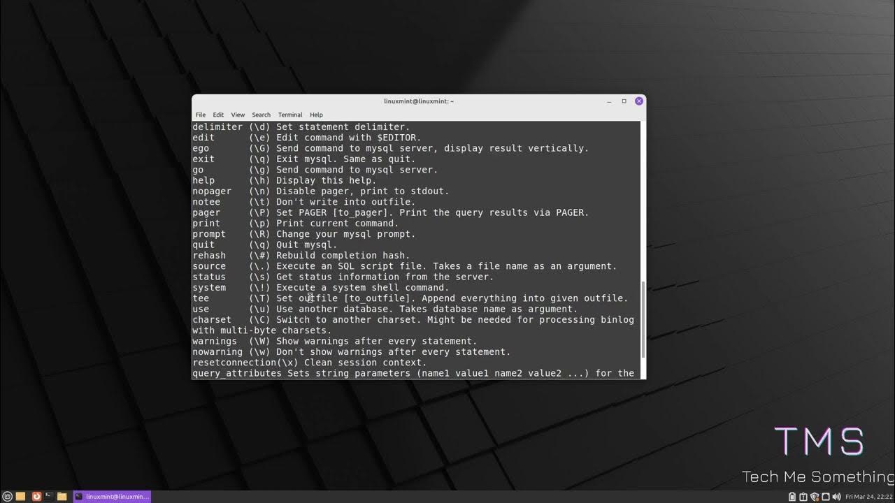Installing Mysql via Terminal on Linux Mint - YouTube