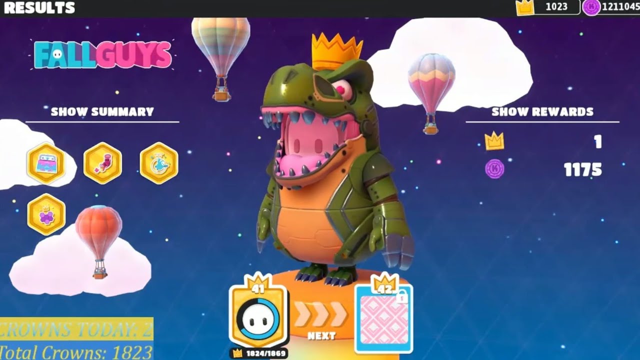 Fall Guys: Perfect Run (ASTRO BOT T-REX) - YouTube