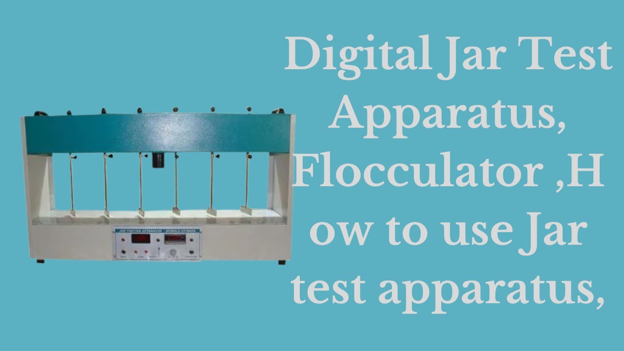 Digital Jar Test Apparatus, Flocculator ,How to use | Jar Test ...