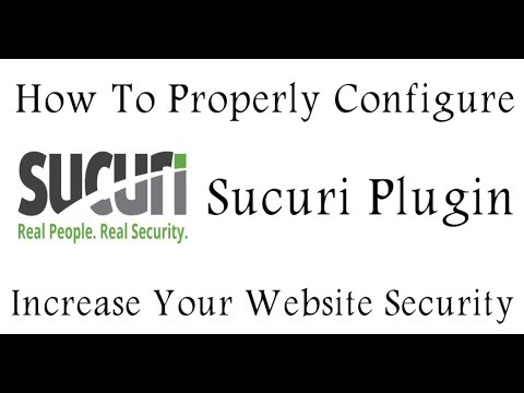 Sucuri Security Wordpress Security Plugin Setting 2020 - YouTube