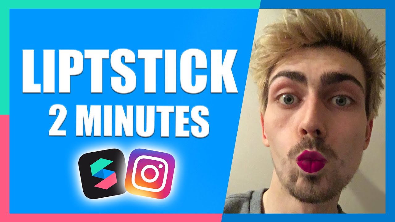 Three Minute Lipstick Filter Effect (Easy) | Instagram & Facebook ...