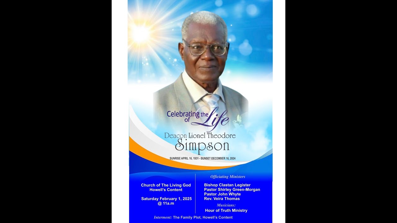 Deacon Lionel Theodore Simpson (OFFICIAL VIDEO) - YouTube