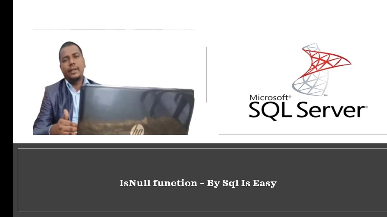 Is Null Function sqlserver isnull YouTube Is Null Function sqlserver isnull YouTube