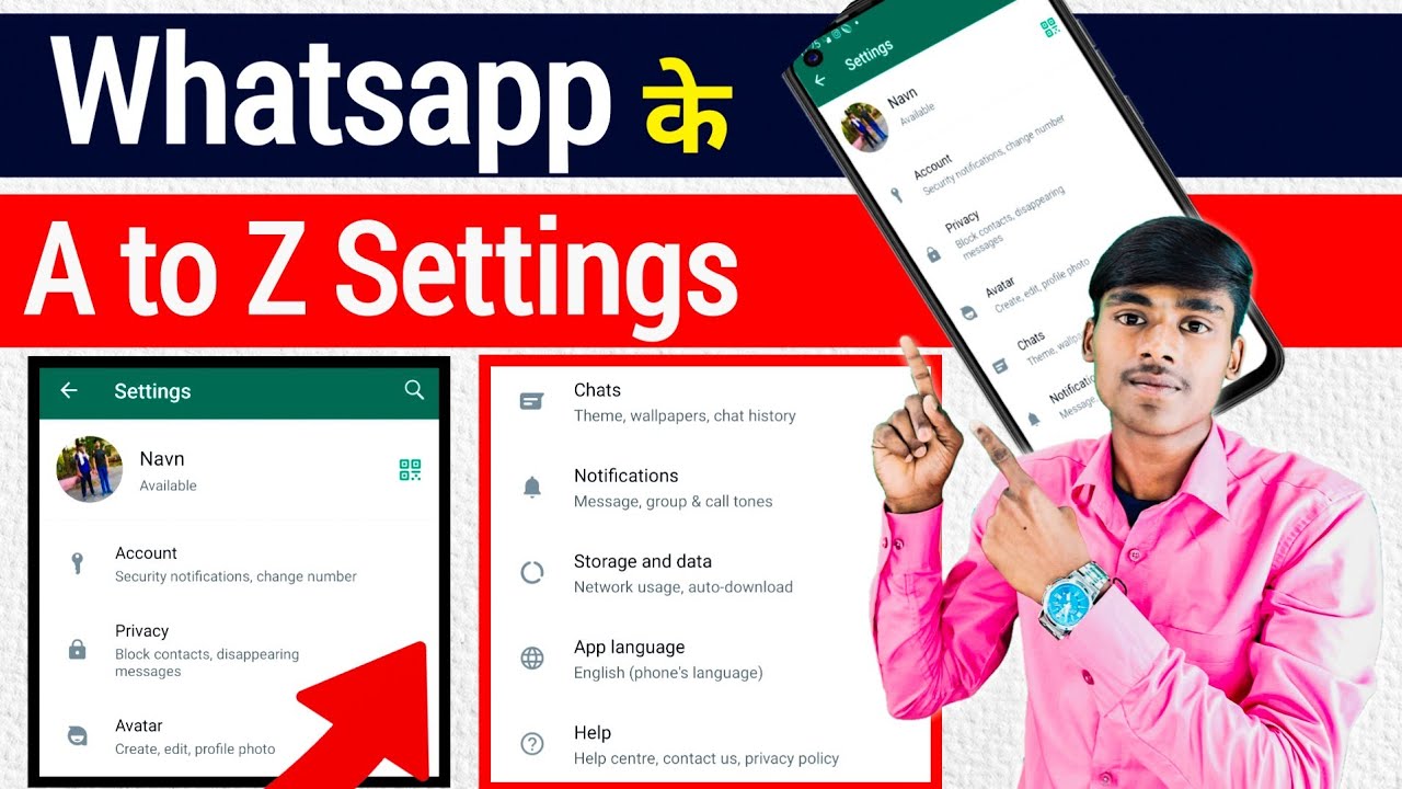 Whatsapp के सभी settings? whatsapp ke all setting tools? whatsapp ke a ...