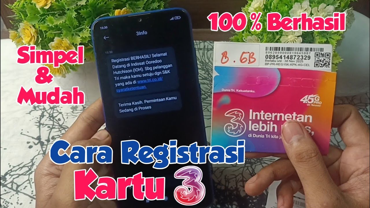 Cara Registrasi Kartu 3 Terbaru 2023 - YouTube