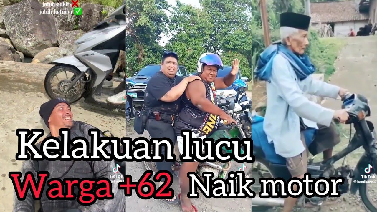 warga +62 belajar naik motor😂😂 #7 - YouTube