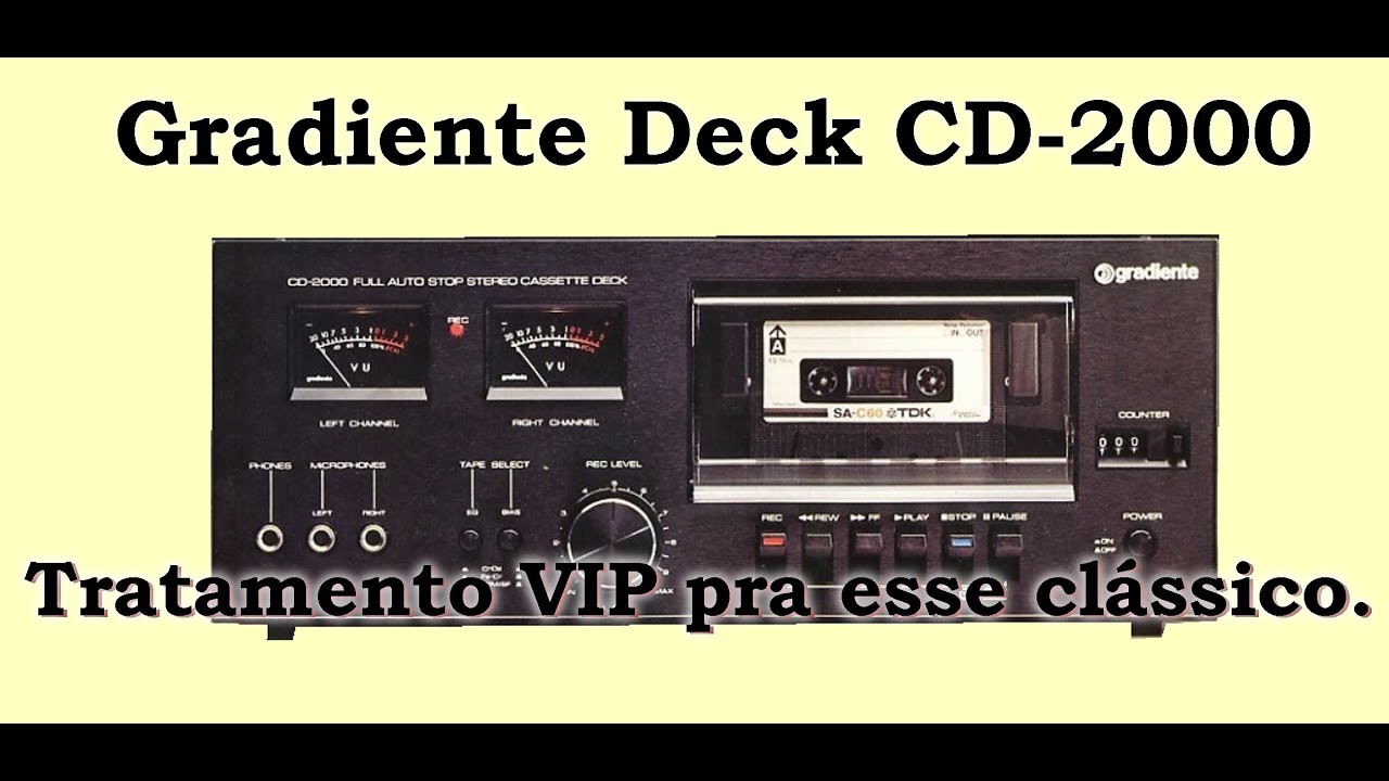 Gradiente Stereo Cassette Deck CD-2000 - YouTube